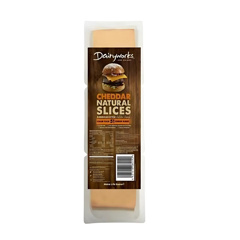DAIRYWORKS Cheddar Slices 1kg